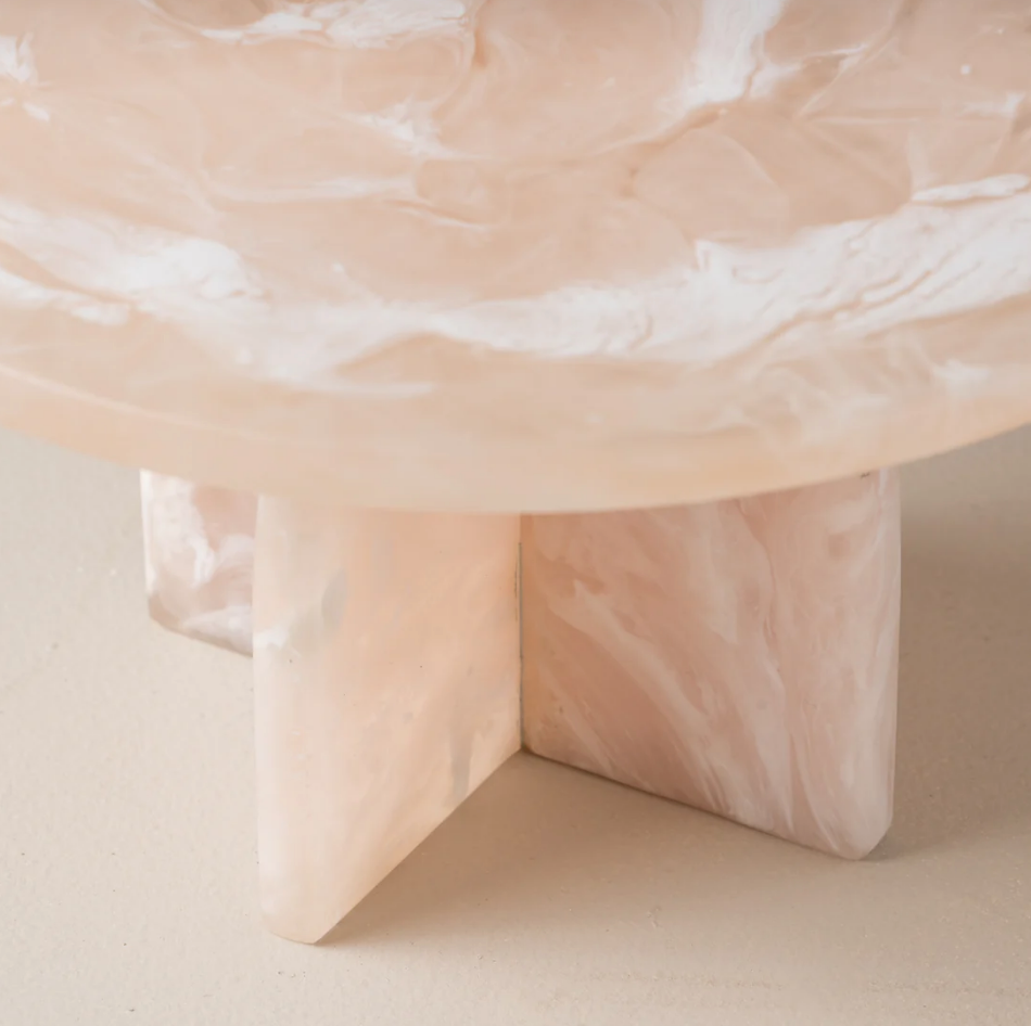 Flow Resin Cake Stand Peach Blush by Saardé | FRAMING TO A T