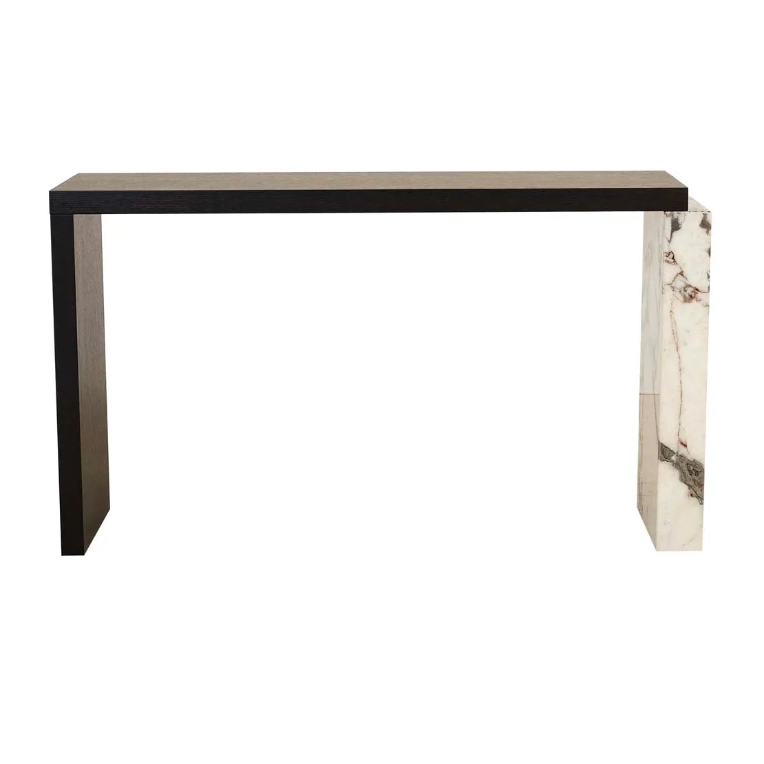 Cube Console Ocean Marble/Dark Oak by GlobeWest | FRAMING TO A T