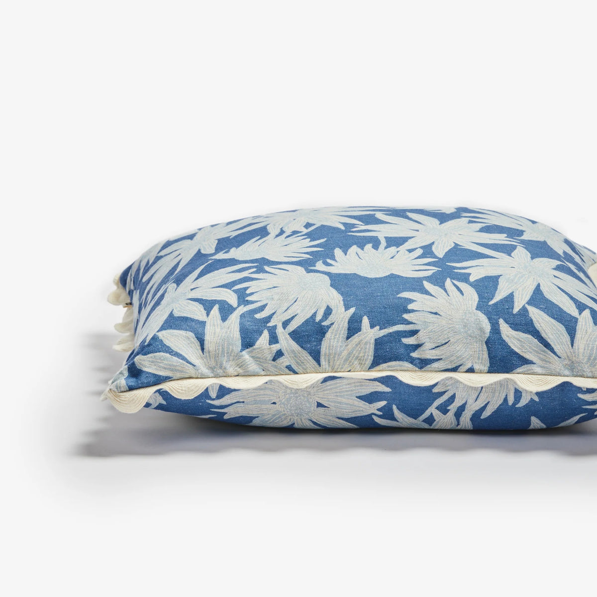Flannel Flower Blue 50cm Cushion Bonnie & Neil | FRAMING TO A T