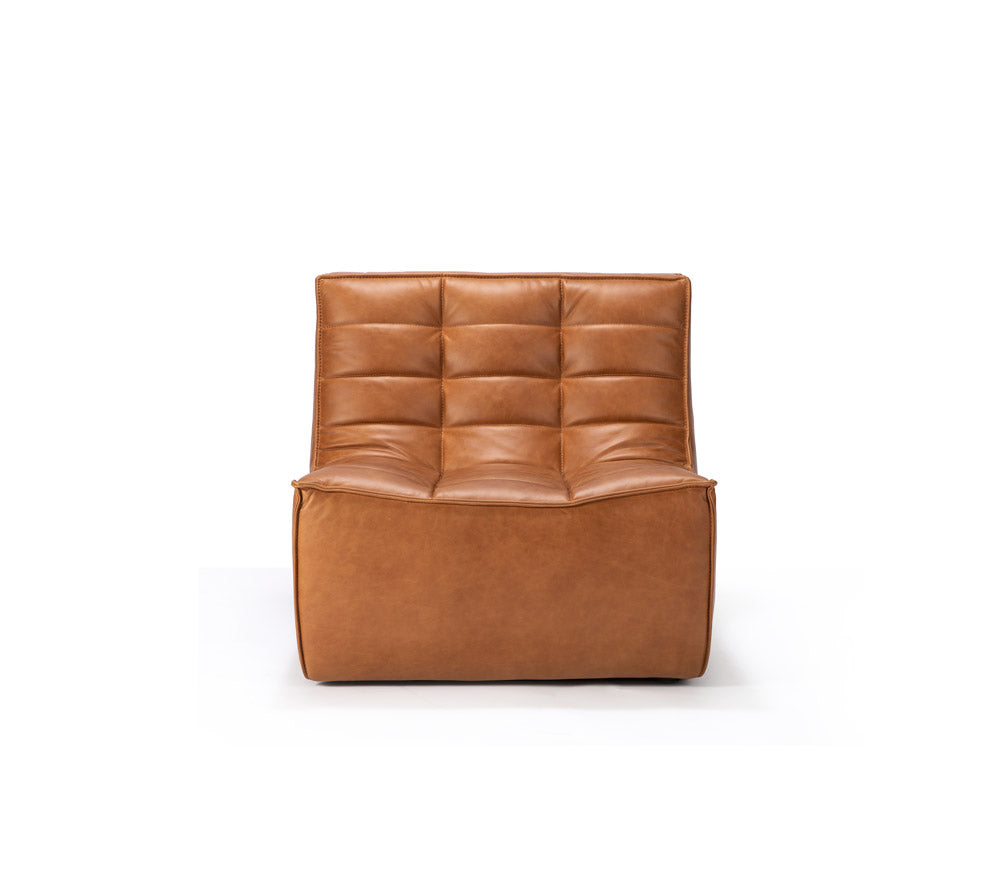 Ethnicraft Slouch Sofa Chair Old Saddle by GlobeWest | FRAMING TO A T