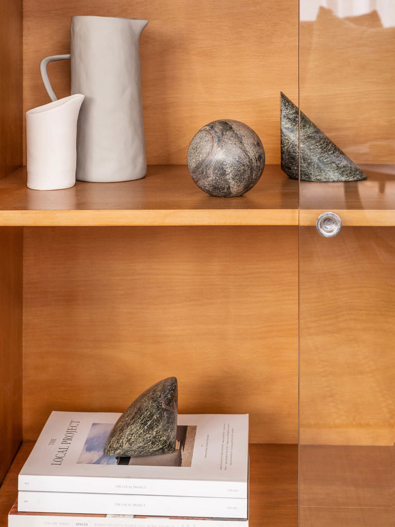 Geo Marble Cone Forest Green by Città | FRAMING TO A T